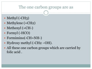 One carbon metabolism | PPTX