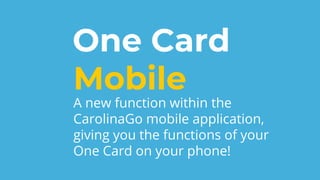 One Card Mobile | PPTX