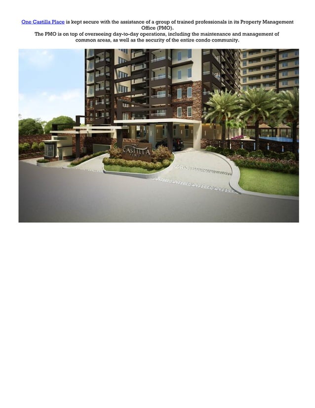 One Castilla Place | PDF