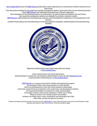 One Castilla Place | PDF