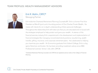 One Charles Private Wealth Making and Impact | PPT