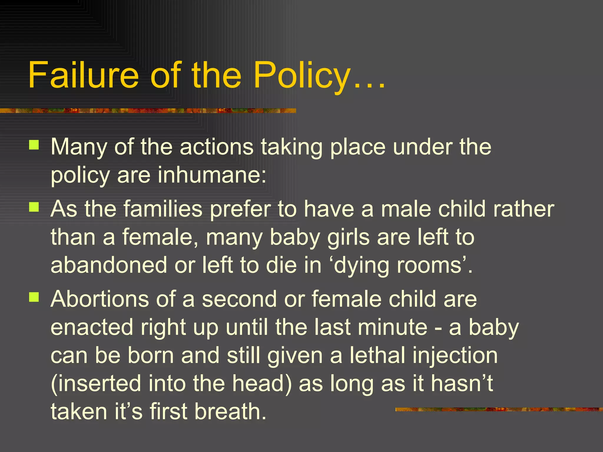 One child policy | PPT