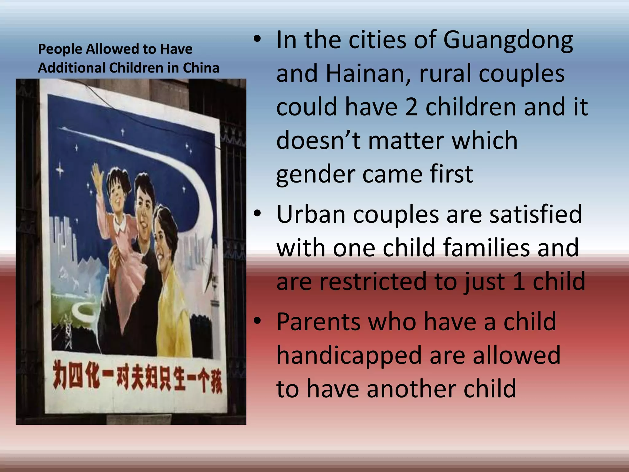 One Child Policy In China | PPTX