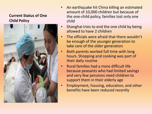 One Child Policy In China | PPTX