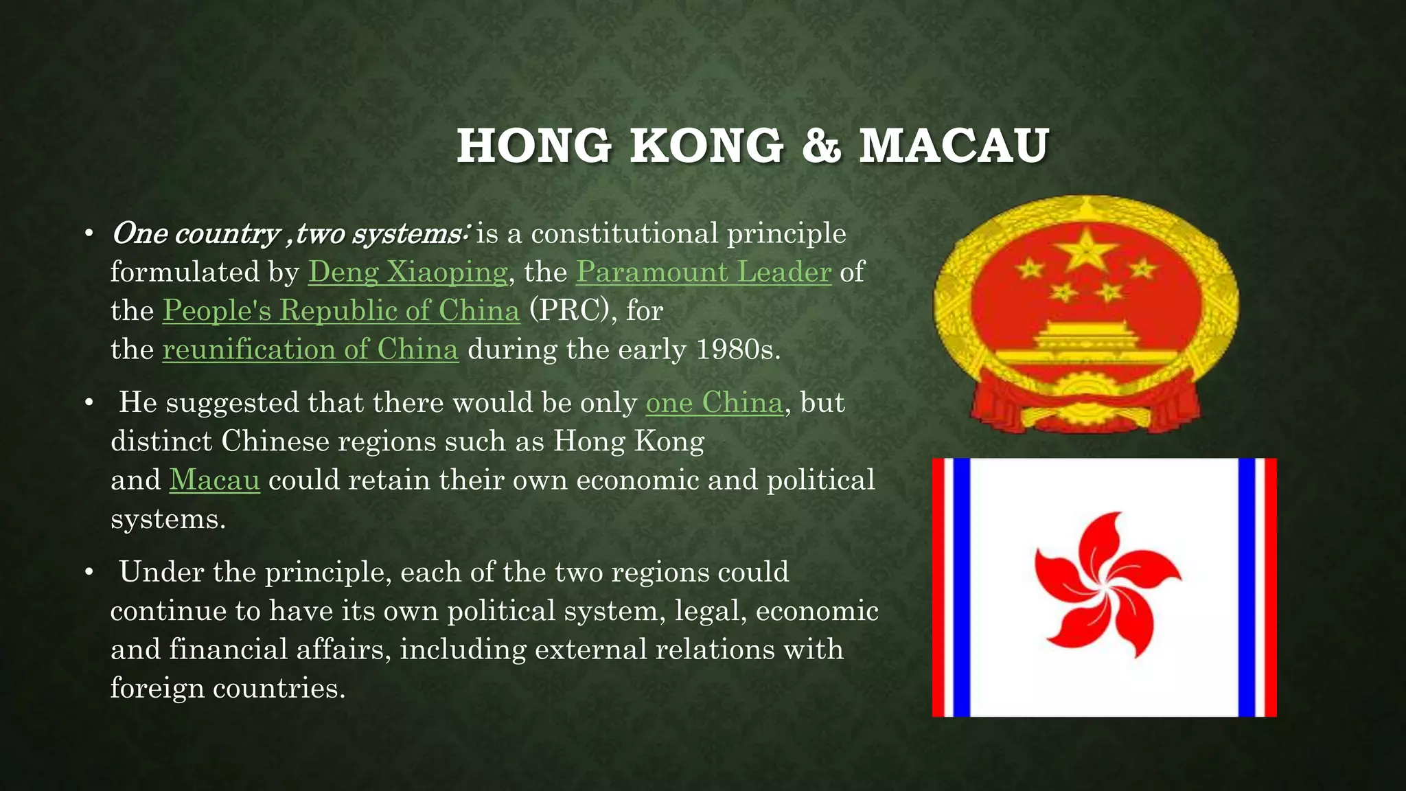One china policy | PPTX
