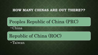 One china policy | PPTX