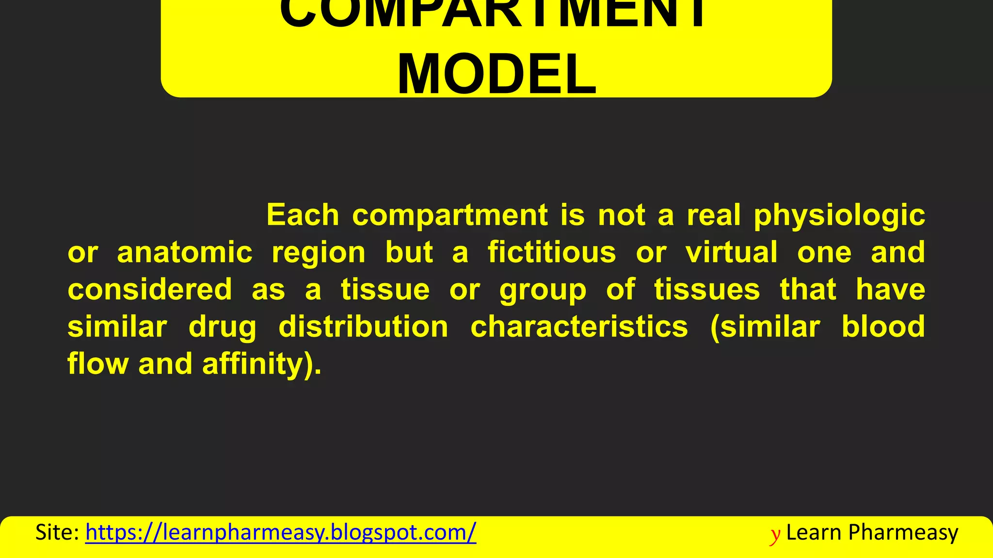 One compartment open I.V. bolus model | PPTX