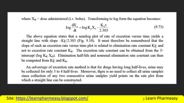 One compartment open I.V. bolus model | PPTX