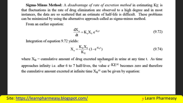 One compartment open I.V. bolus model | PPTX