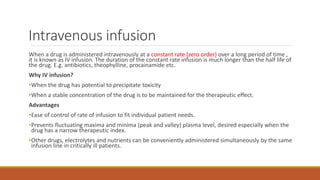 One compartment model IV Infusion | PPTX