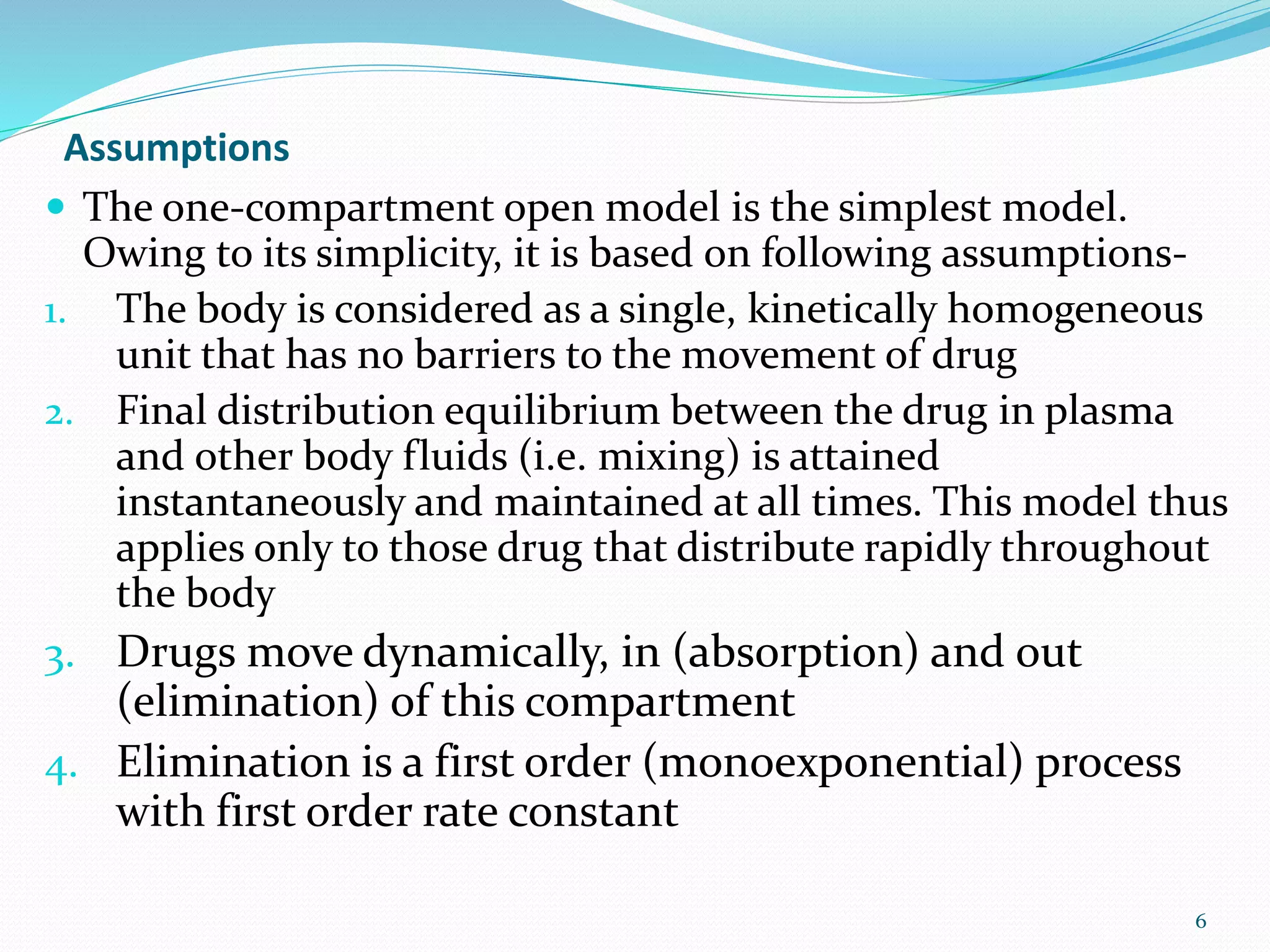 One compartment model intro | PPTX