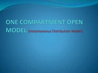 One compartment model intro | PPTX