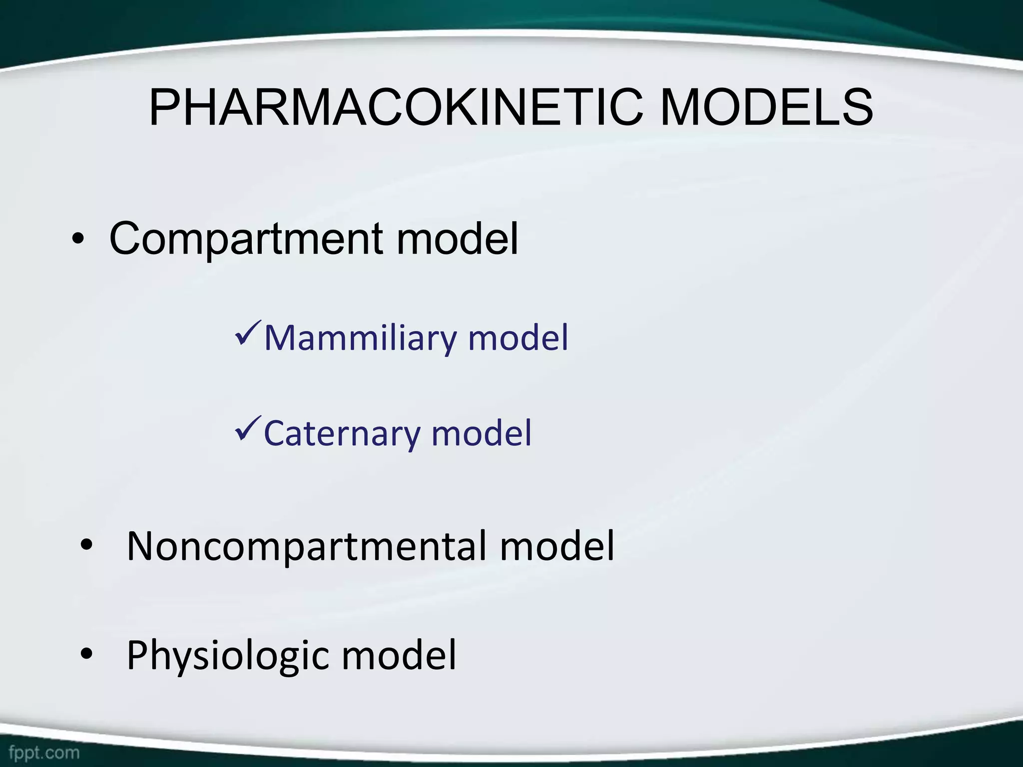One compartment modelling | PPT