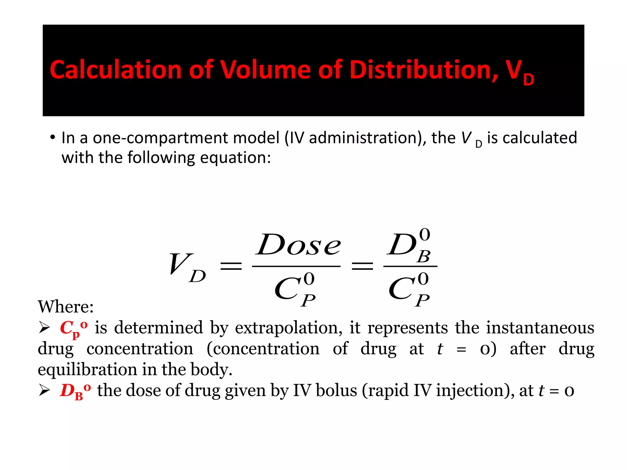 Pharmacokinetics / Biopharmaceutics - One compartment model IV bolus | PDF