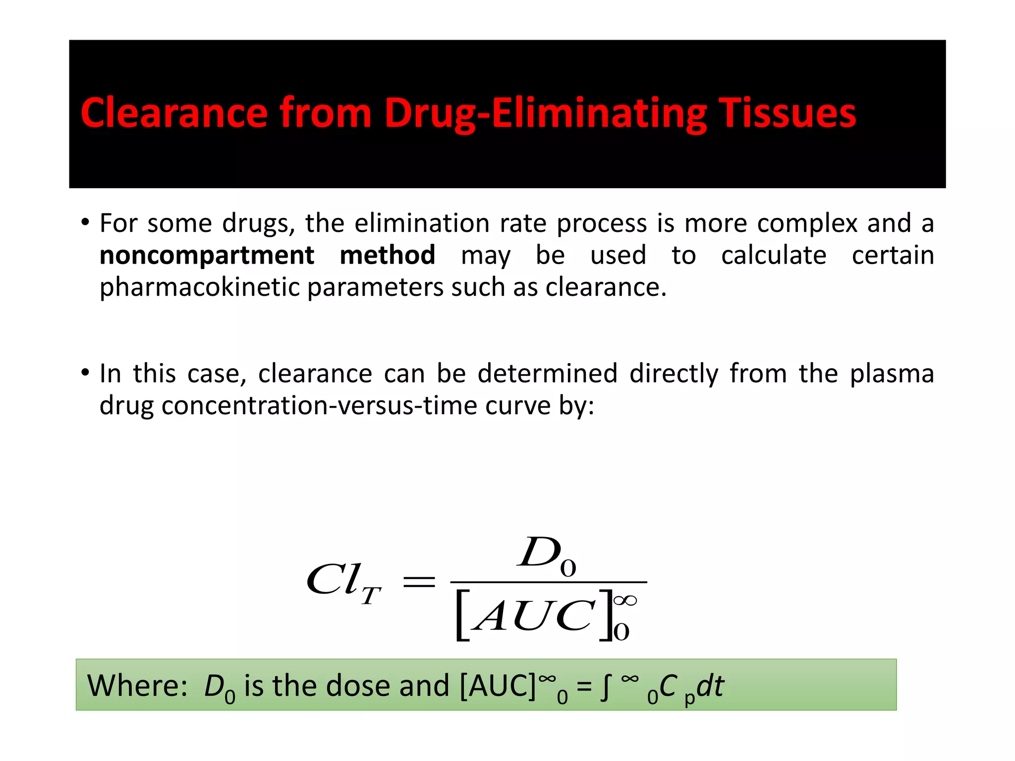 Pharmacokinetics / Biopharmaceutics - One compartment model IV bolus | PDF