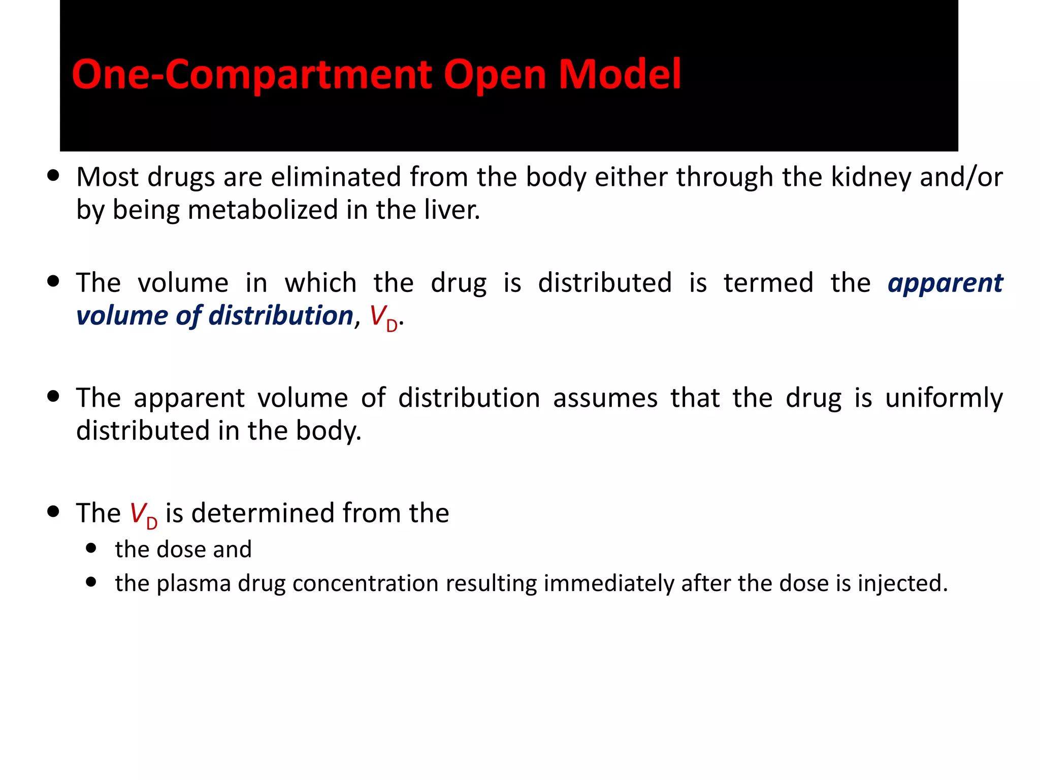 Pharmacokinetics / Biopharmaceutics - One compartment model IV bolus | PDF