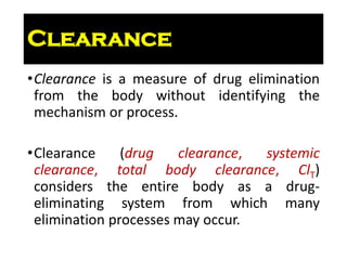 Pharmacokinetics / Biopharmaceutics - One compartment model IV bolus | PDF