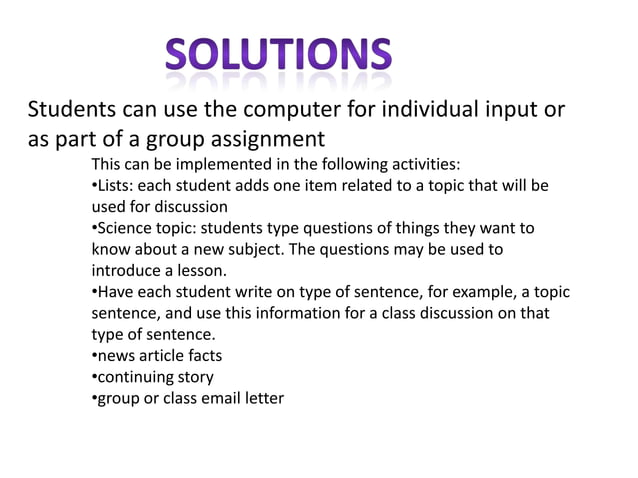 One Computer Classroom | PPTX | Homework and Study | Education