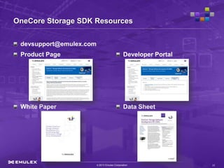 First Look Webcast: OneCore Storage SDK 3.6 Roll-out and Walkthrough | PPTX