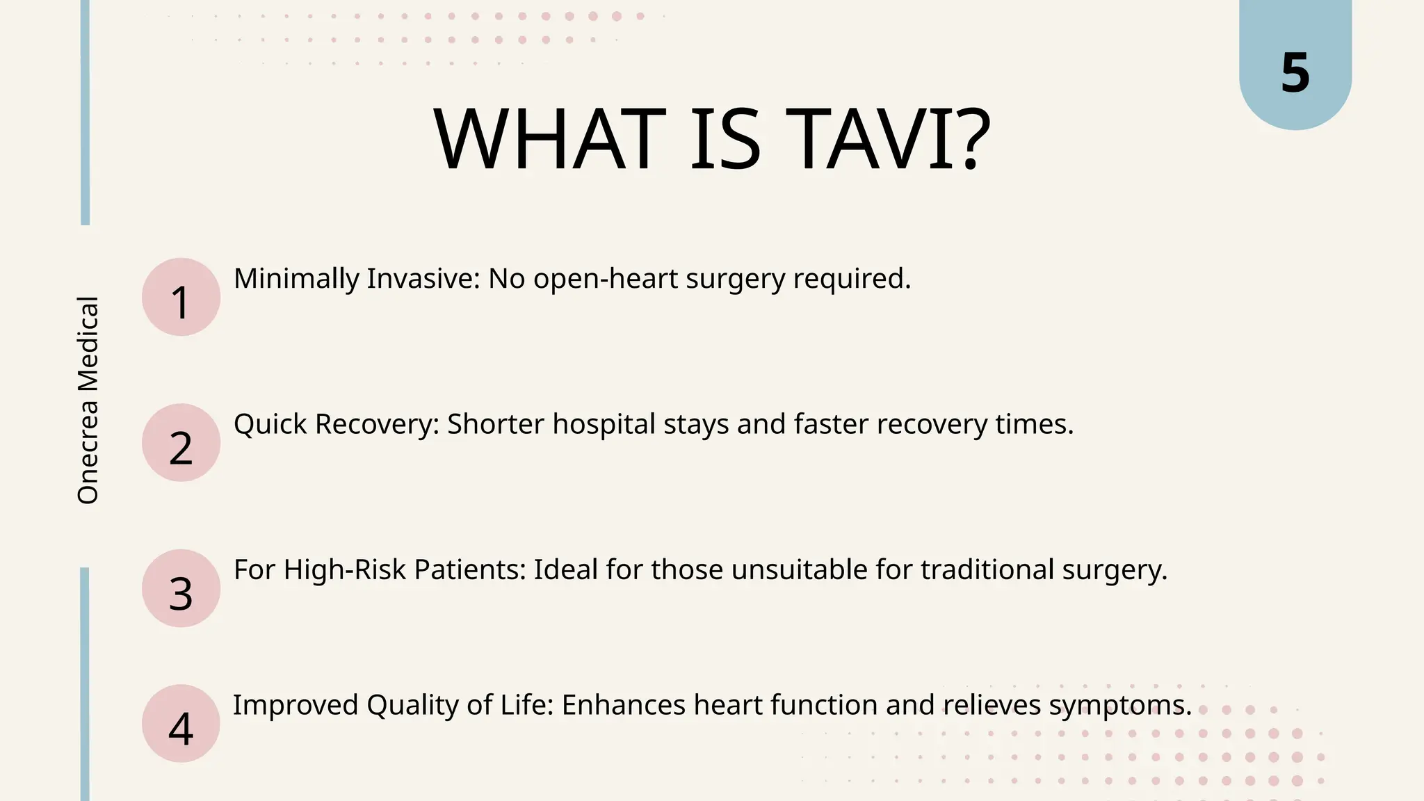Onecrea Medical TAVI. pptx | PPT