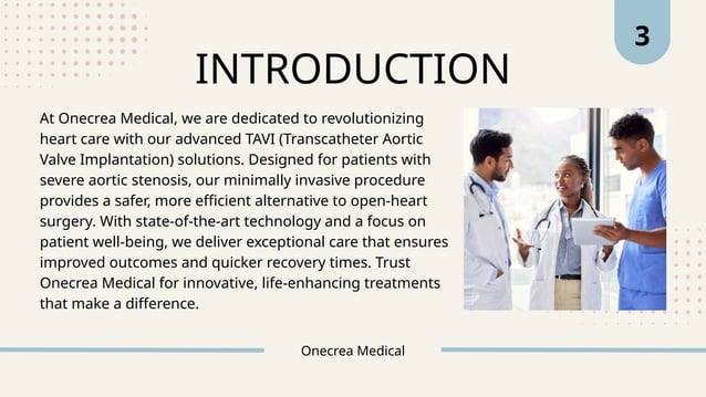 Onecrea Medical TAVI. pptx | PPT