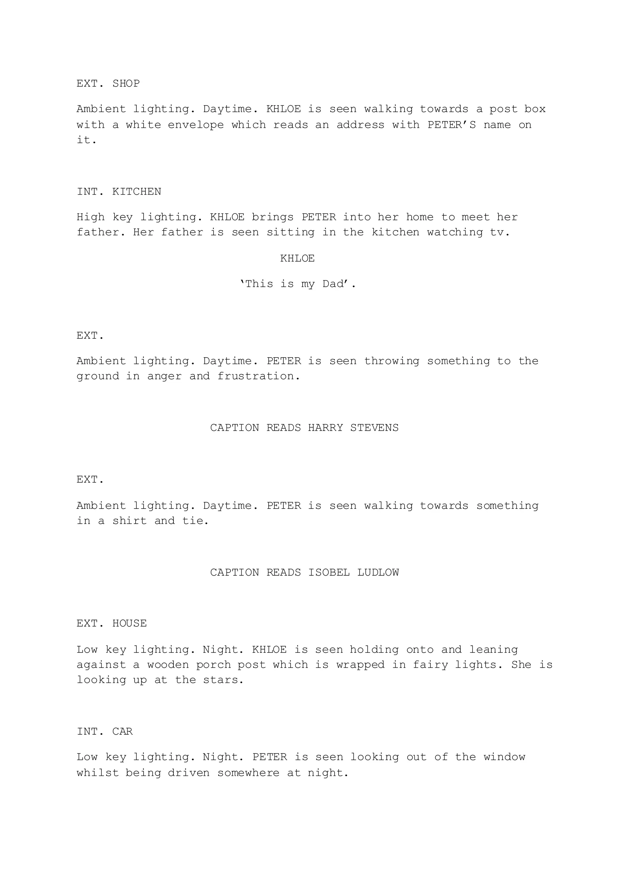 One day is forever script | DOCX