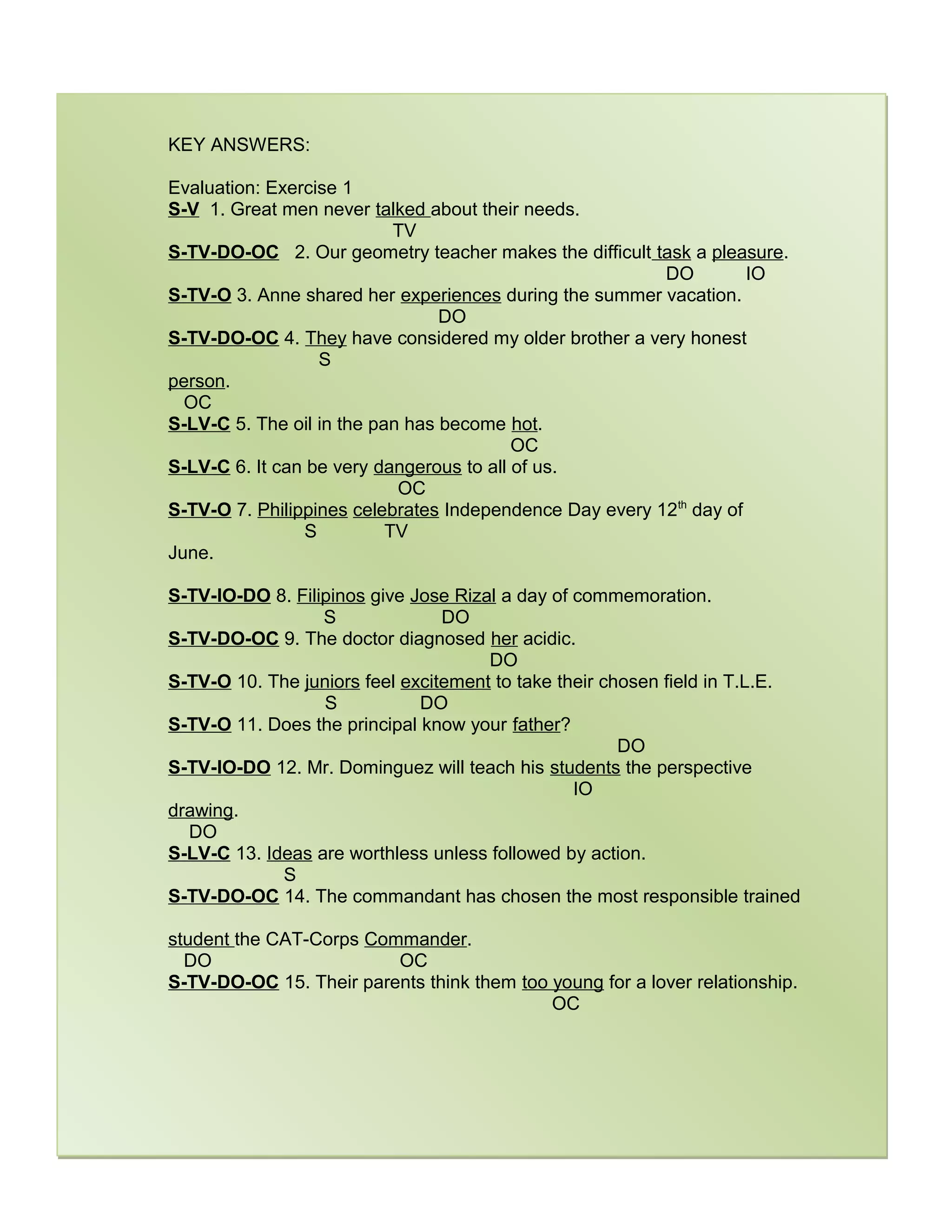 One day lesson plan | DOC