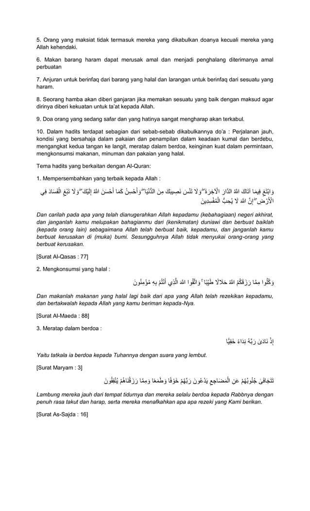 One day one hadist | PDF