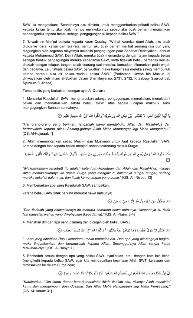 One day one hadist | PDF