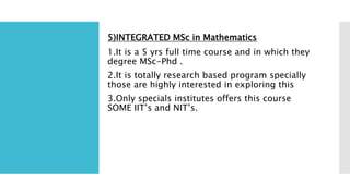 Career opportunities in Mathematics | PPTX