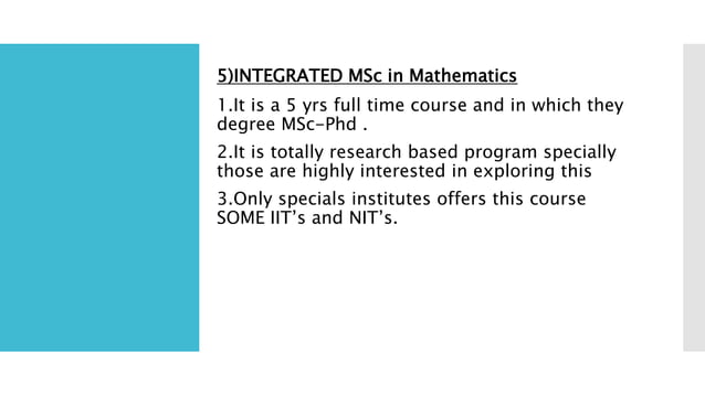 Career opportunities in Mathematics | PPTX