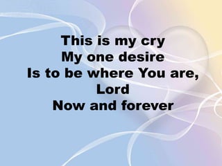 One Desire | PPTX