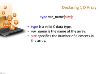 SPL 10 | One Dimensional Array in C | PDF
