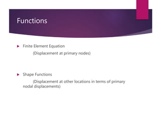 One dimensional problems | PPTX
