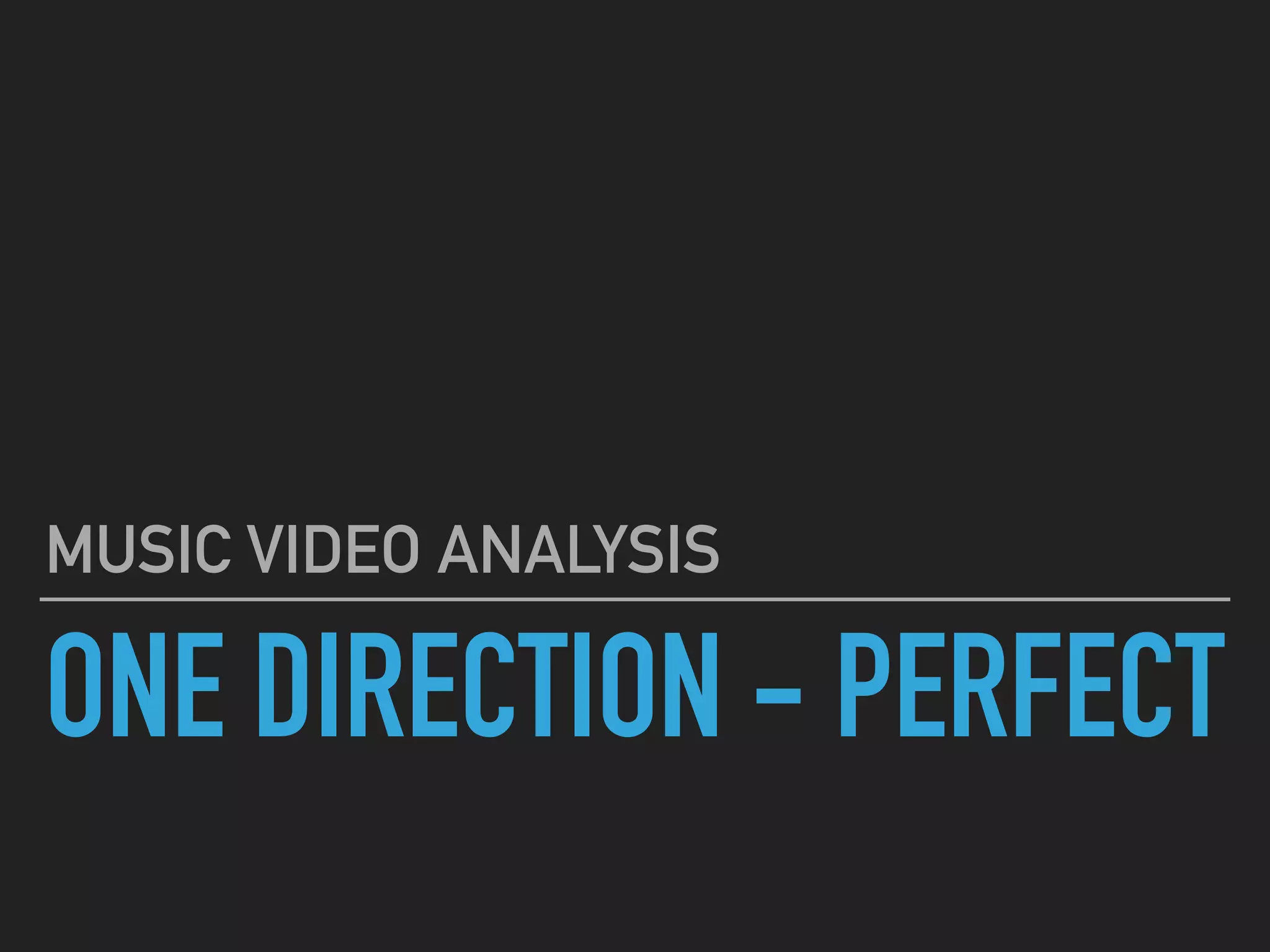 Music Video Analysis | PPT