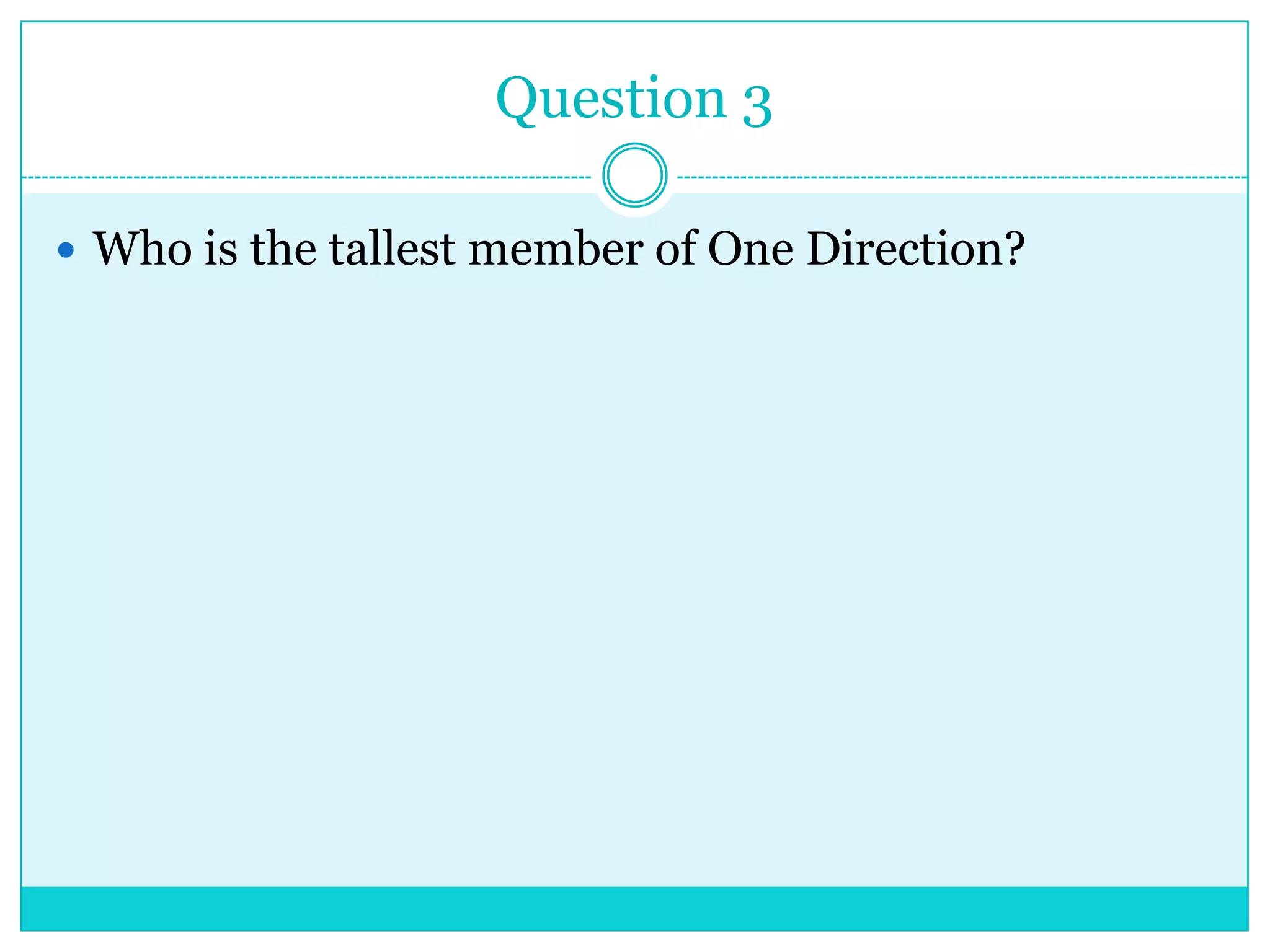 One Direction Trivia Quiz | PPT