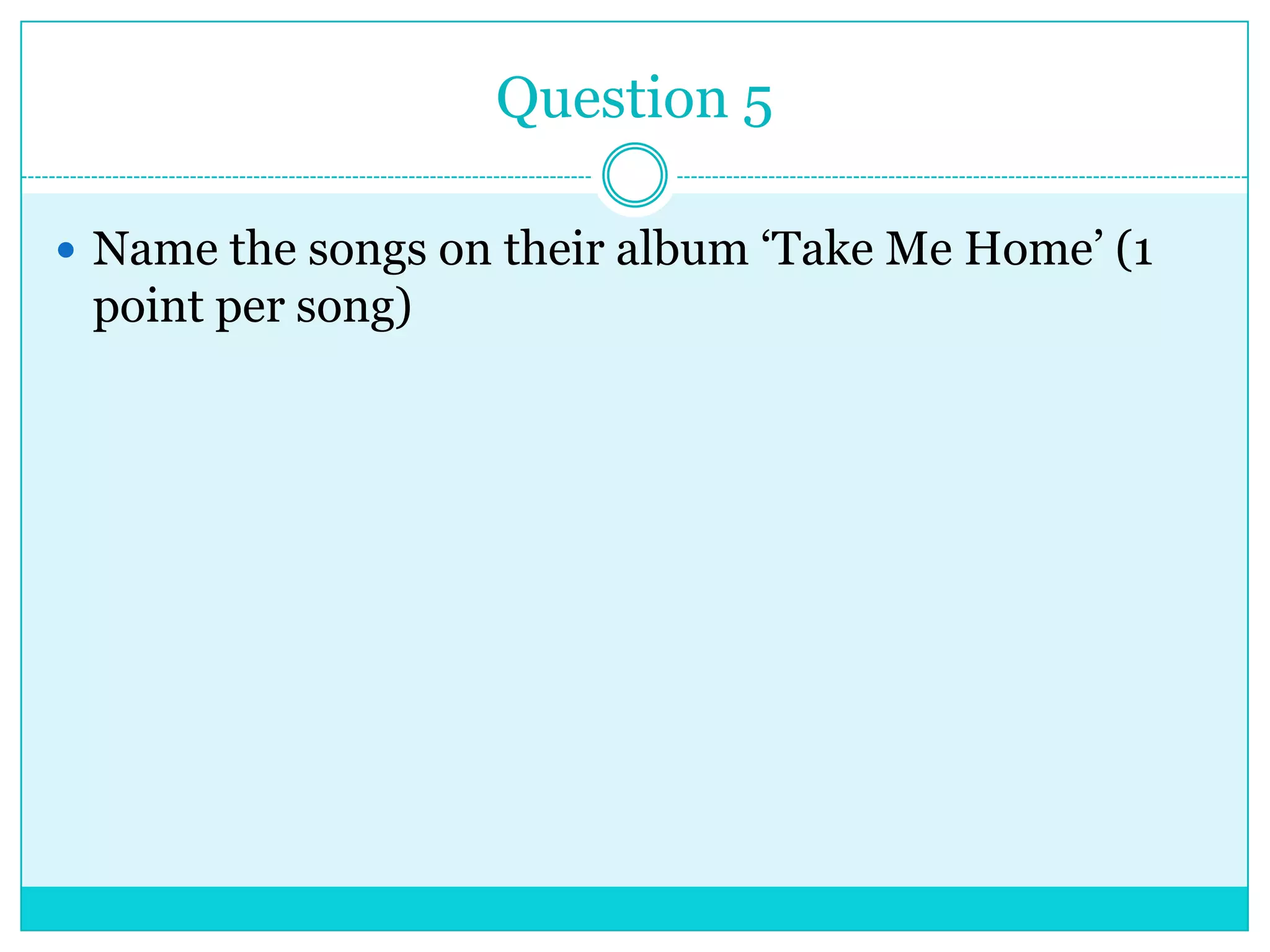 One Direction Trivia Quiz | PPT