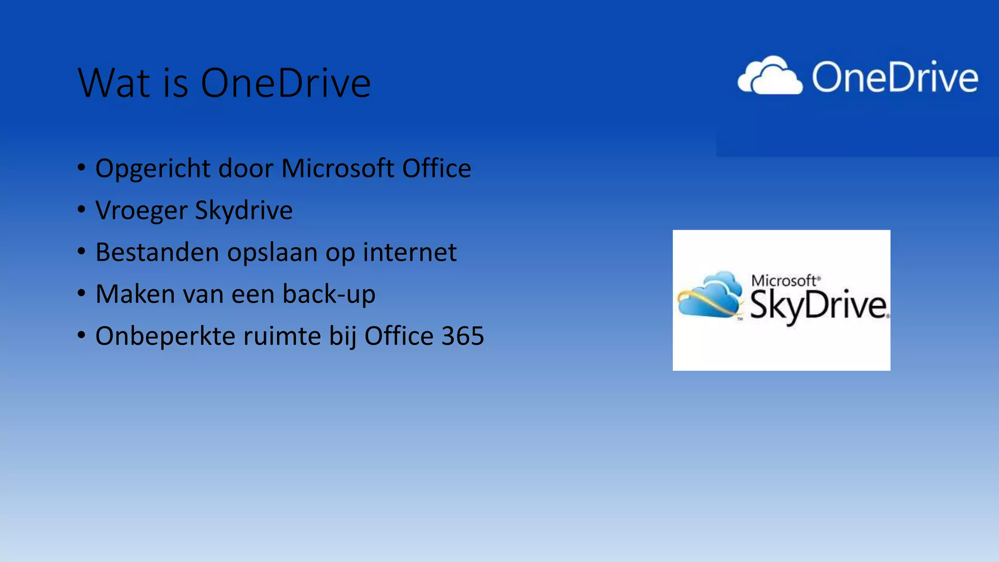 Presentation OneDrive | PPTX | Computing | Technology & Computing