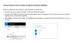 One drive for end users | PPTX