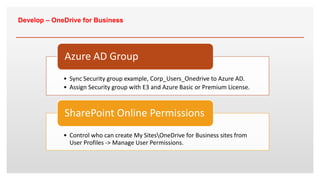 Onedrive for Business Implementation and Rollout | PPTX