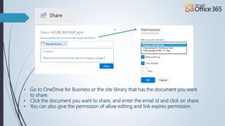 One drive for business training ppt | PPTX
