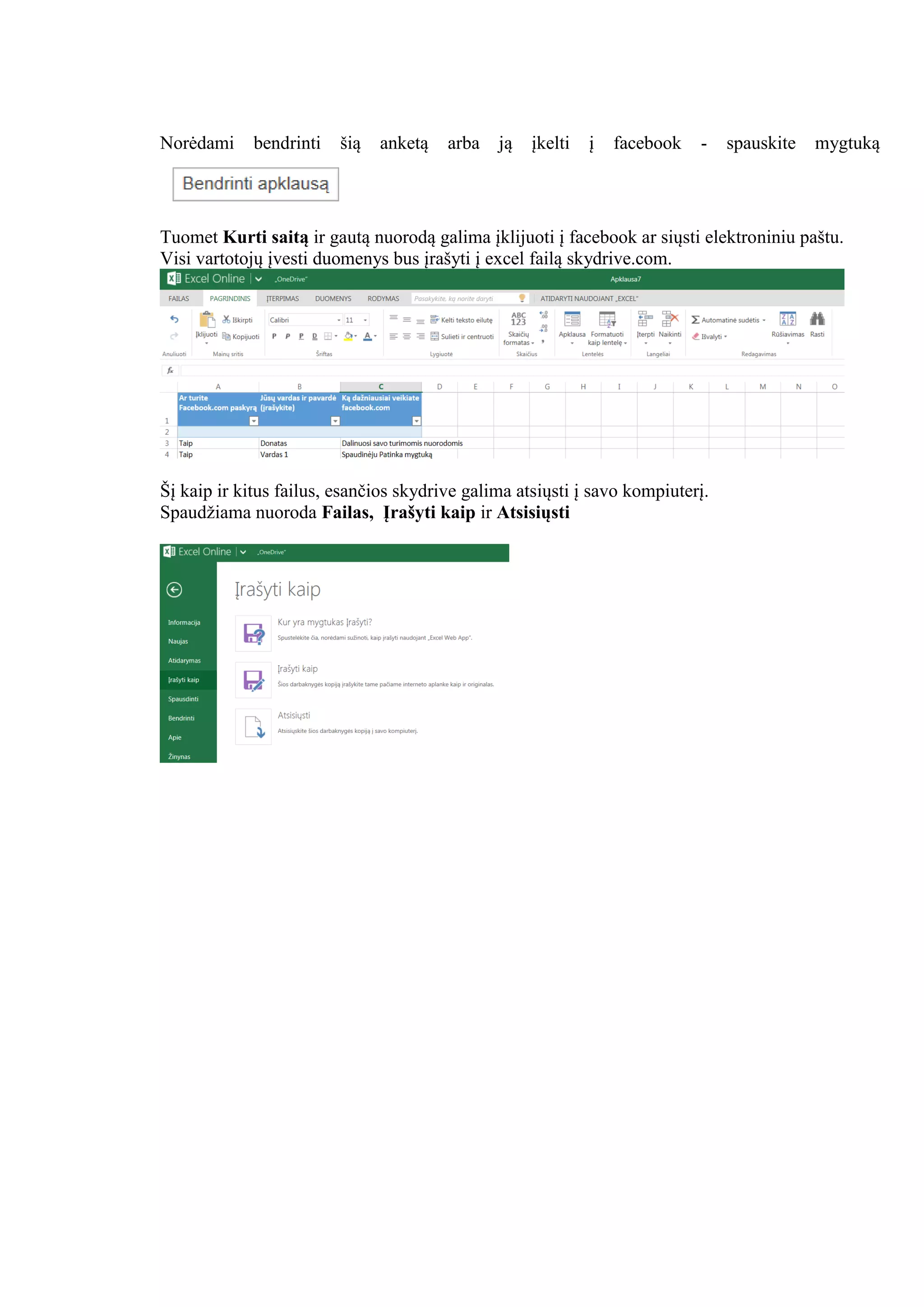 One drive pagrindai | PDF