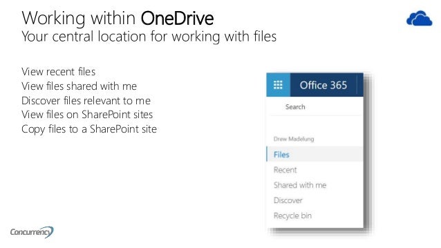How do sharepoint and onedrive work together - fadgay
