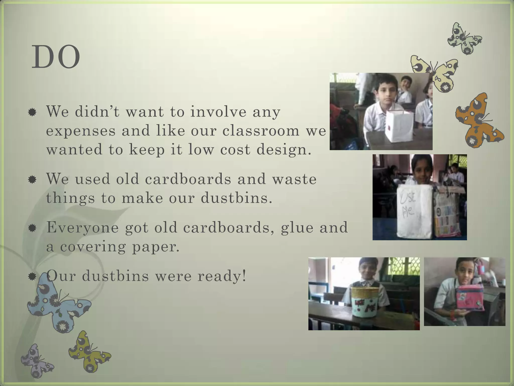 M N Model School One dustbin per child | PPTX