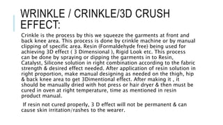 Garment Dry Processes and Operations: A brief view on Operations | PPT