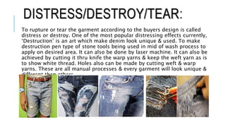 Garment Dry Processes and Operations: A brief view on Operations | PPT