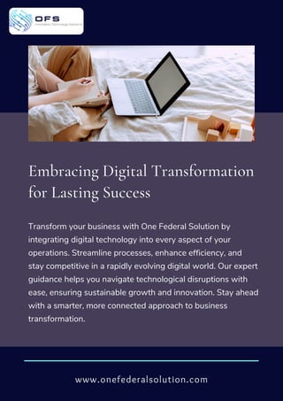 One Federal Solution: Embracing Digital Transformation for Lasting ...