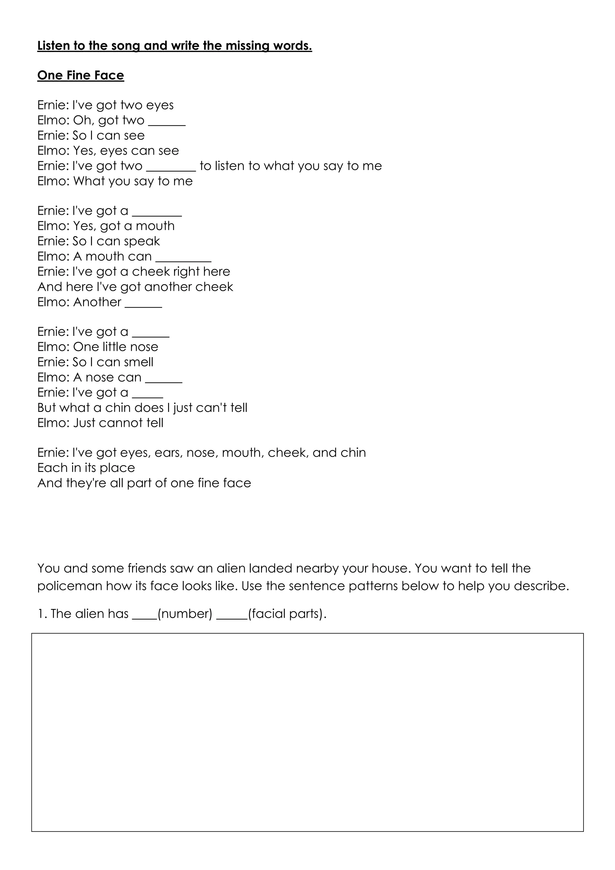 One fine face | DOCX