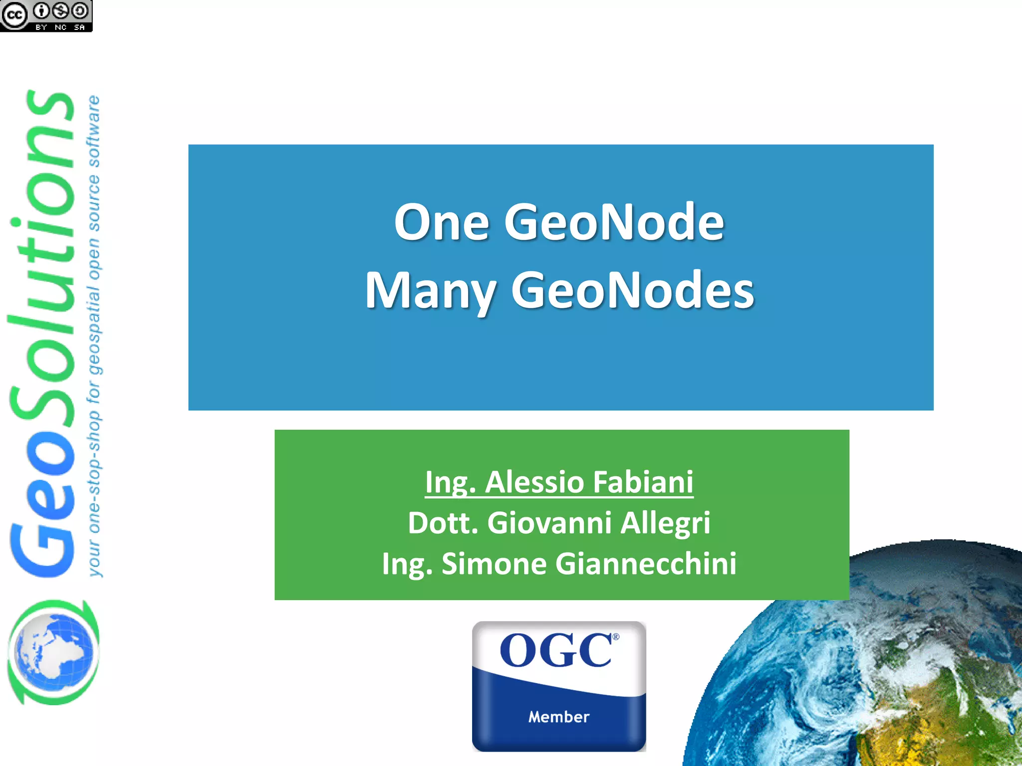 One GeoNode, many GeoNodes | PPT