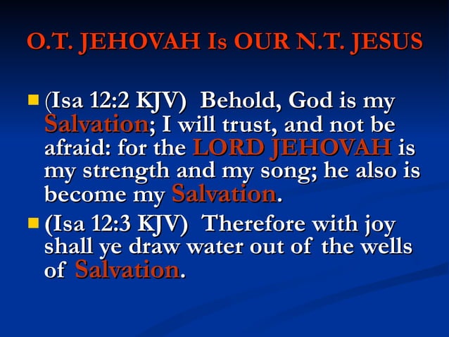 ONE GOD JESUS CHRIST! | PPT